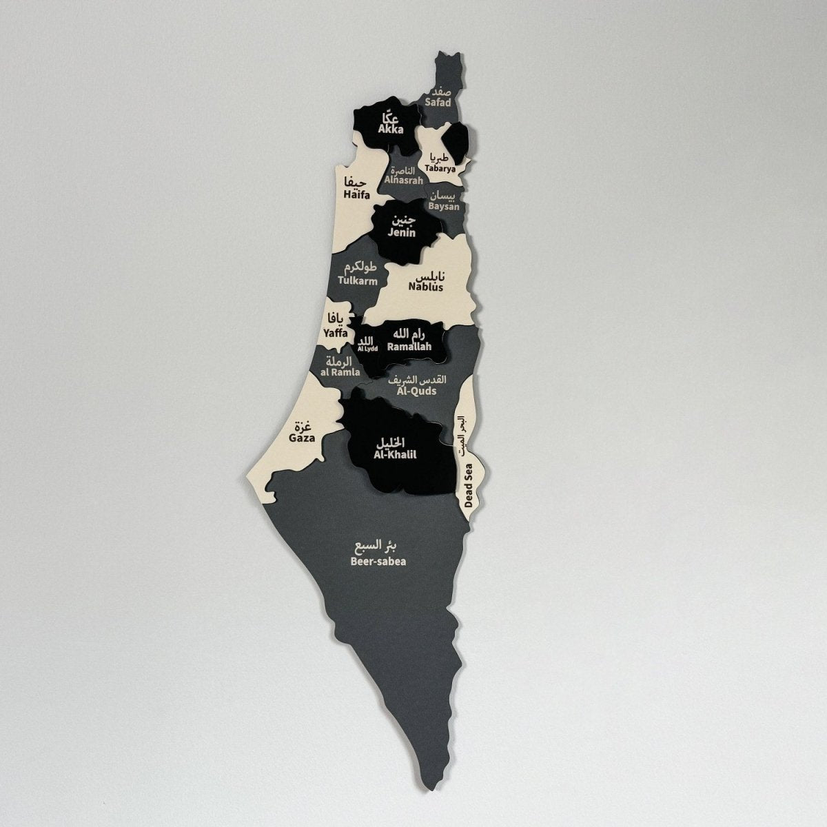 Art mural de la carte de la Palestine