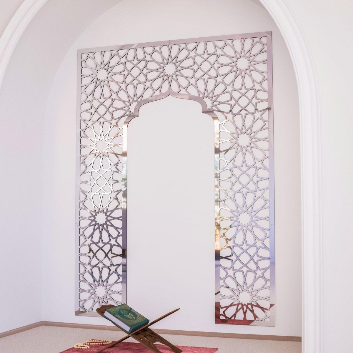 Wooden Mihrab - Islamic Wall Art for Prayer Room