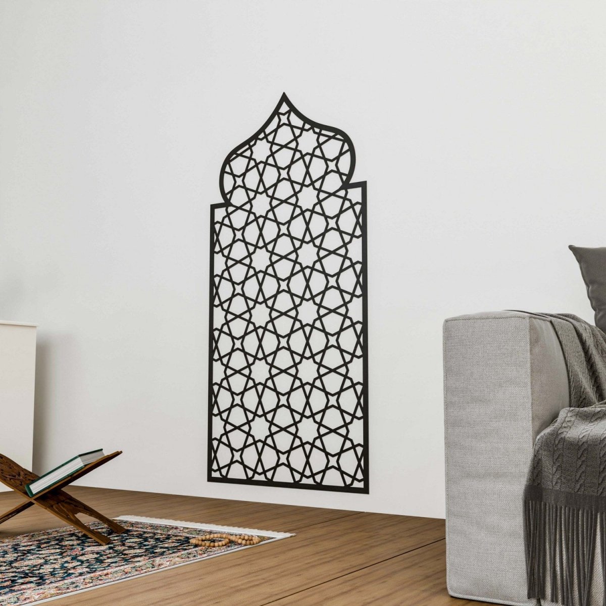 Home Prayer Niche Wooden Mihrab - Islamic Wall Art Muslim Gift