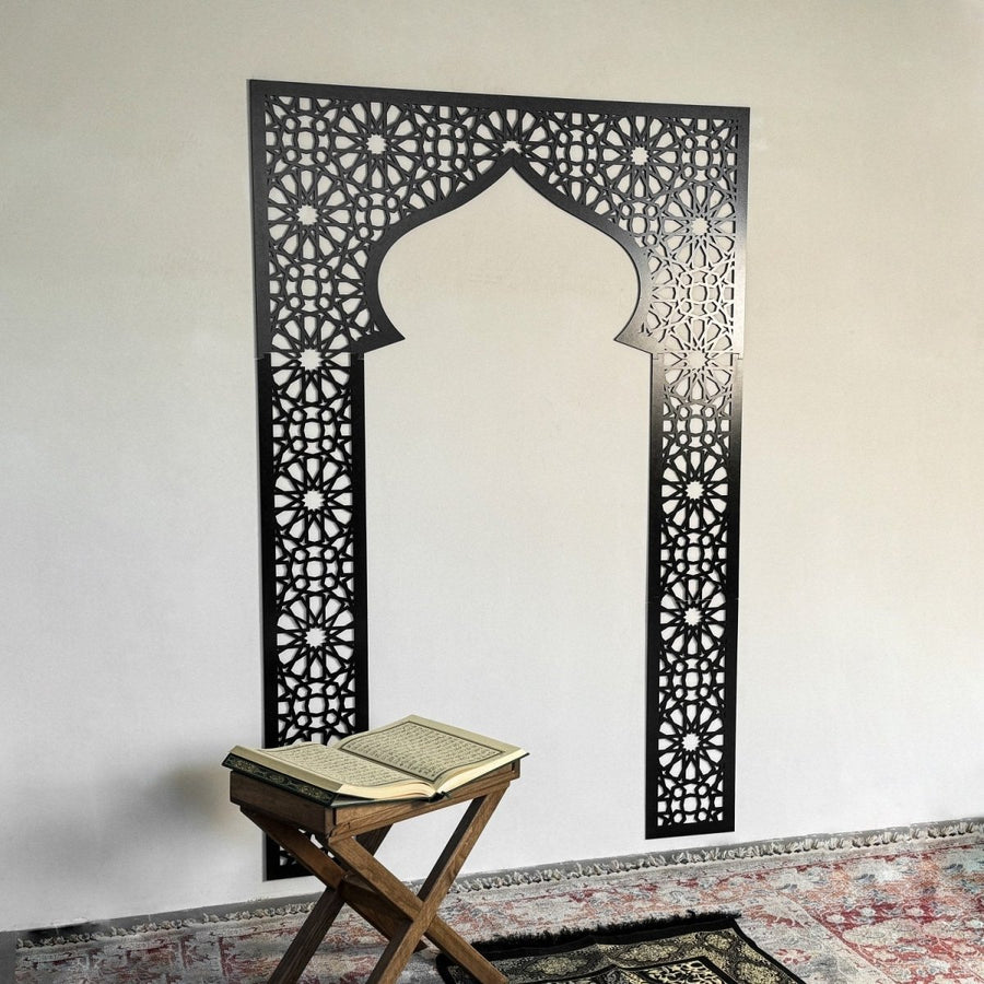 Wooden Mihrab - Islamic Home Masjid Decor