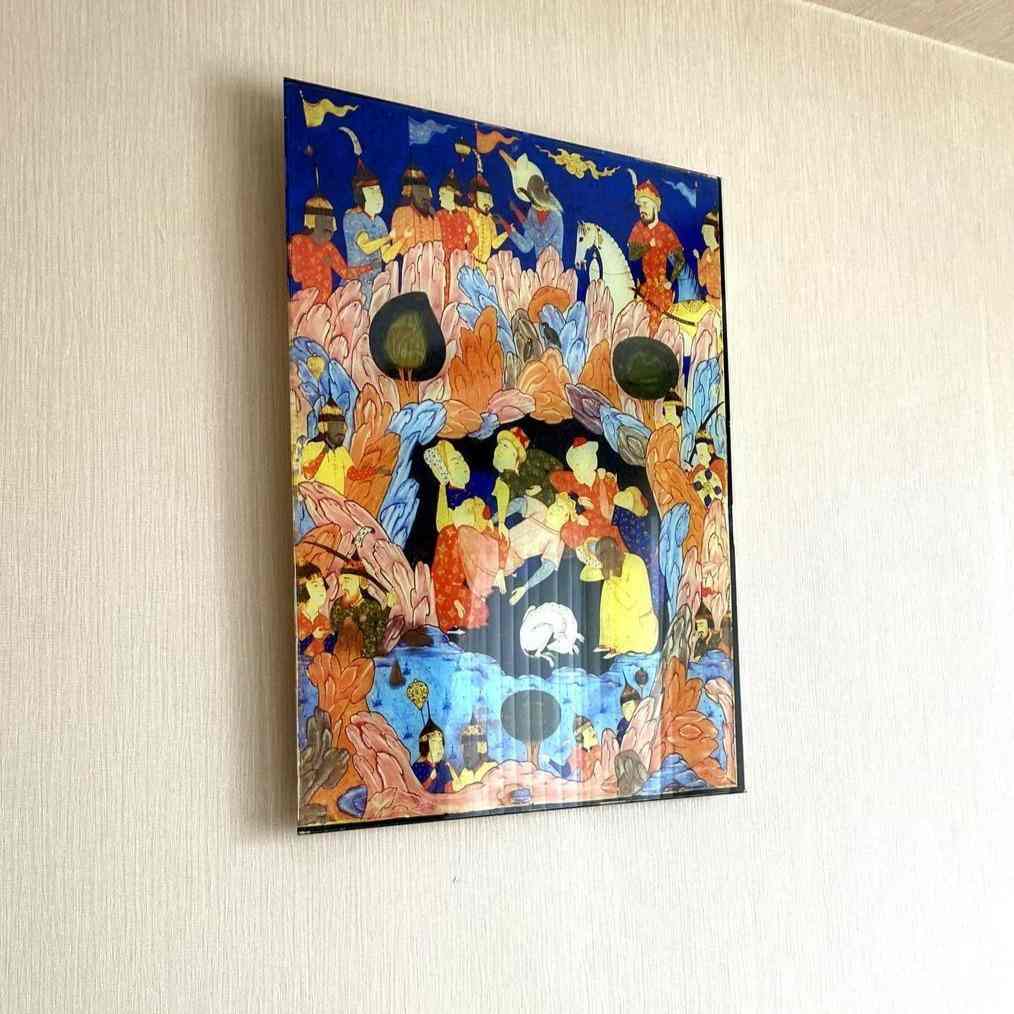Seven Sleepers Print on Glass Islamic Wall Art