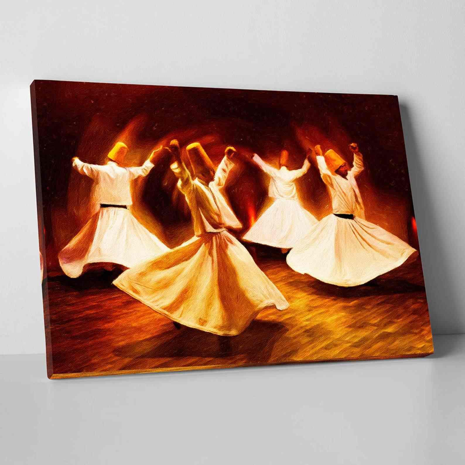 Canvas Printing Whirling Dervish Islamic Gift Wall Art